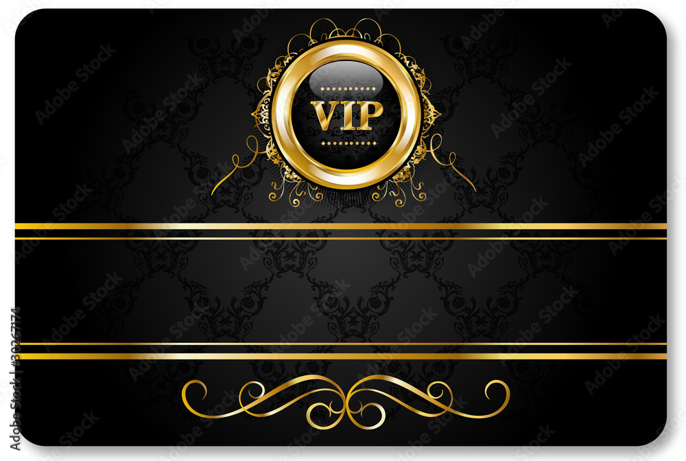 Vip card Stock Vector | Adobe Stock