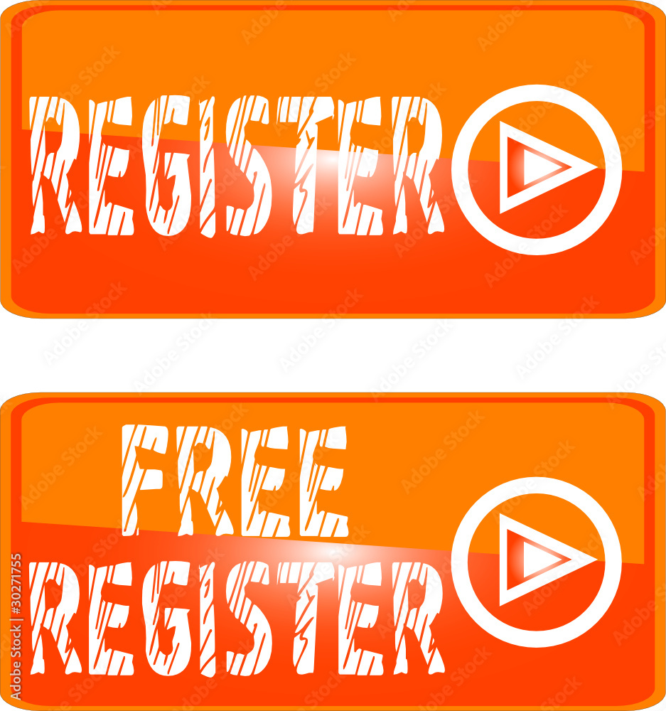 Register Button Orange