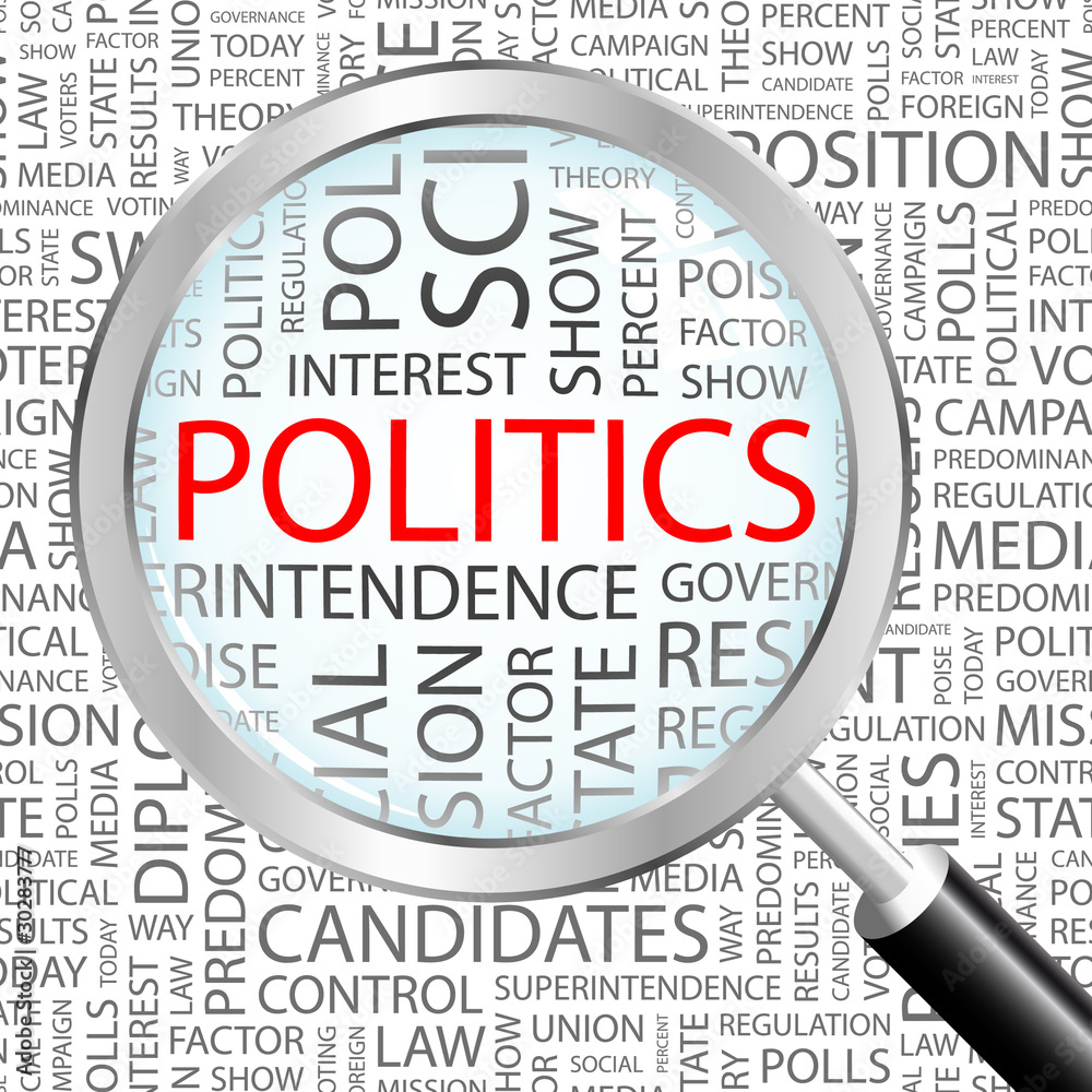 POLITICS. Vector word cloud illustration. Stock Vector | Adobe Stock