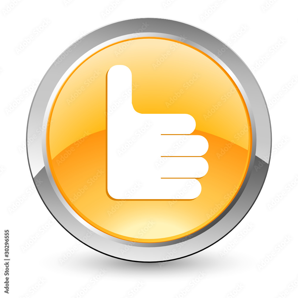 Daumen hoch - Button Stock Vector | Adobe Stock