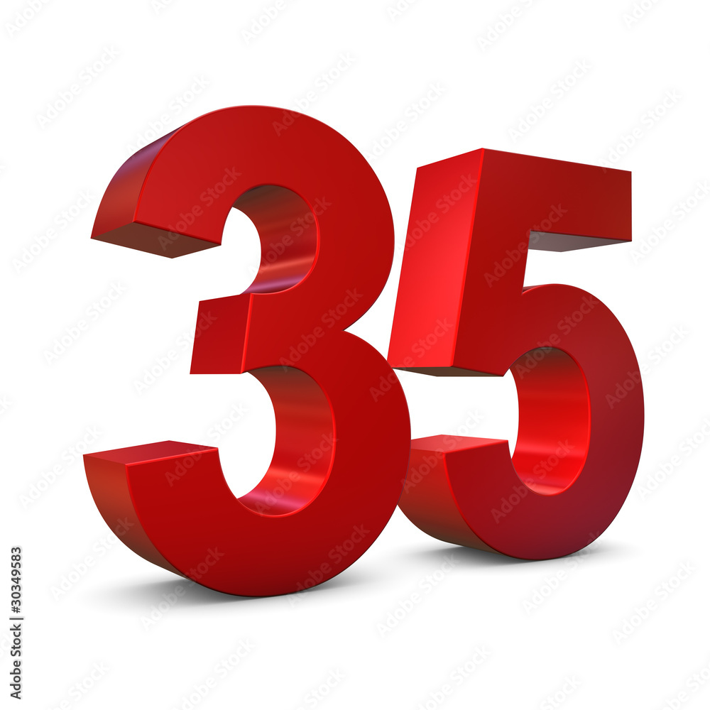 Chiffre 35 3d rouge Photos | Adobe Stock Chiffre 35 3d rouge Photos | Adobe Stock