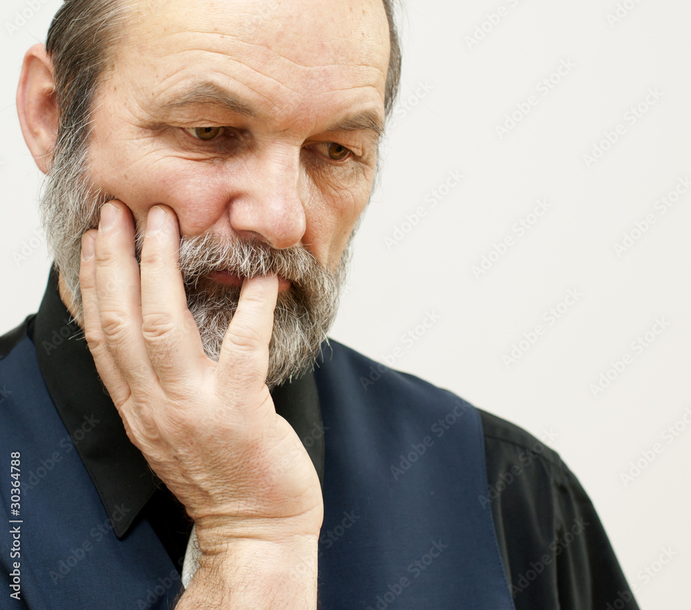 pensive face Stock Photo | Adobe Stock