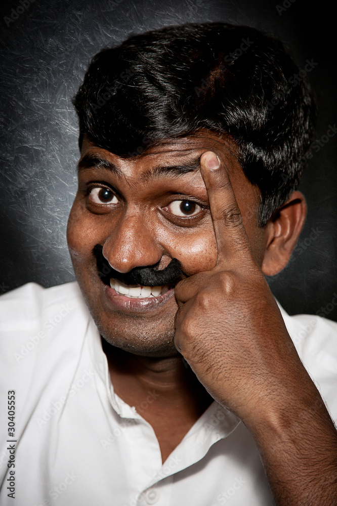 Indian Man With Moustache Stock Photo Adobe Stock Indian Man With Moustache Stock Photo Adobe Stock
