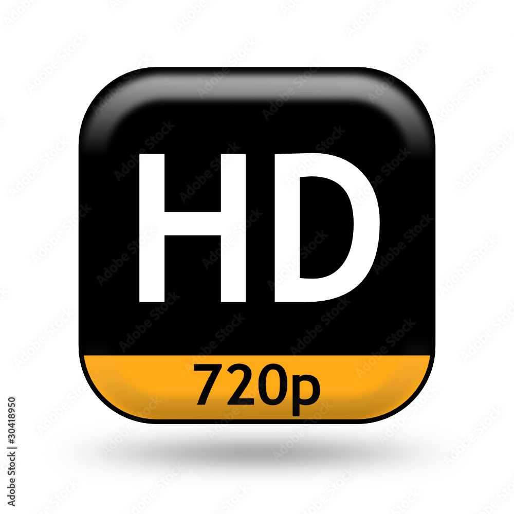 Icon 720p Stock Vector | Adobe Stock