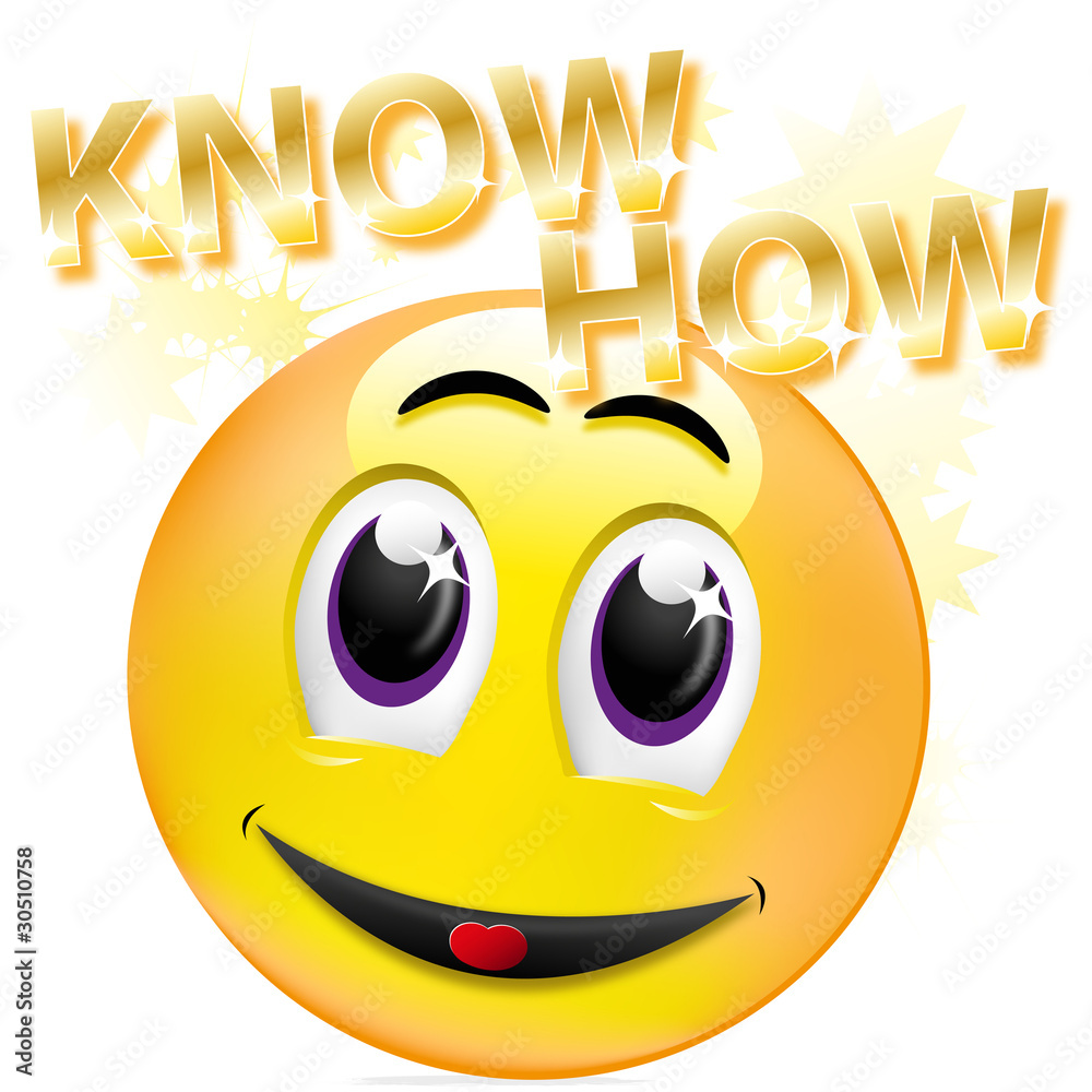 smiley - know how Stock Vector | Adobe Stock