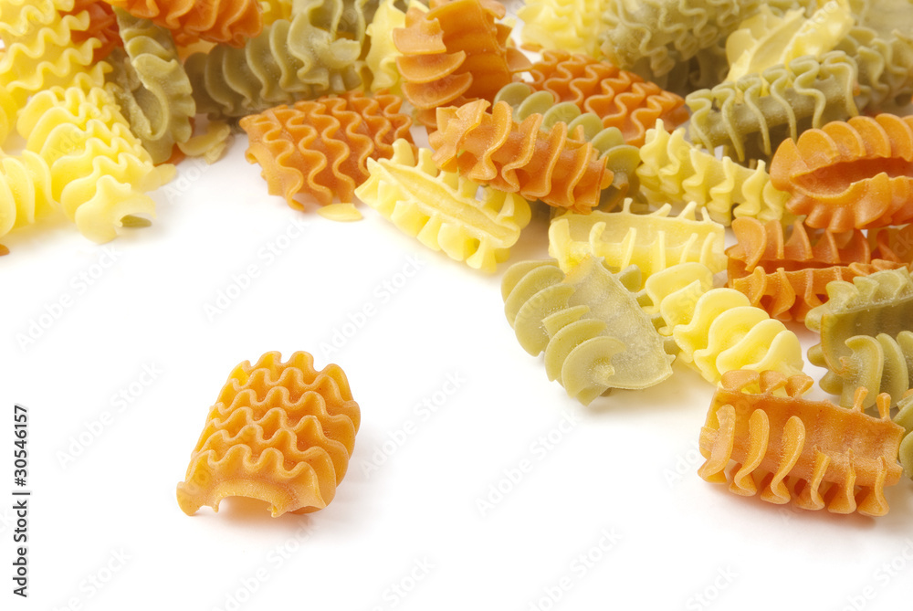 Fusilli giganti colorati Stock Photo | Adobe Stock