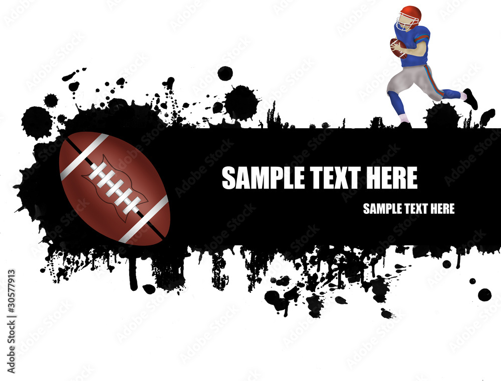 grunge american football poster Stock Vector | Adobe Stock