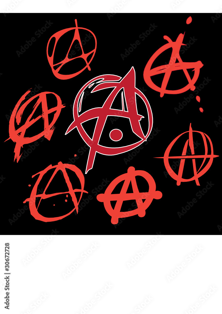 anarchy logo vector pack Stock Vector | Adobe Stock