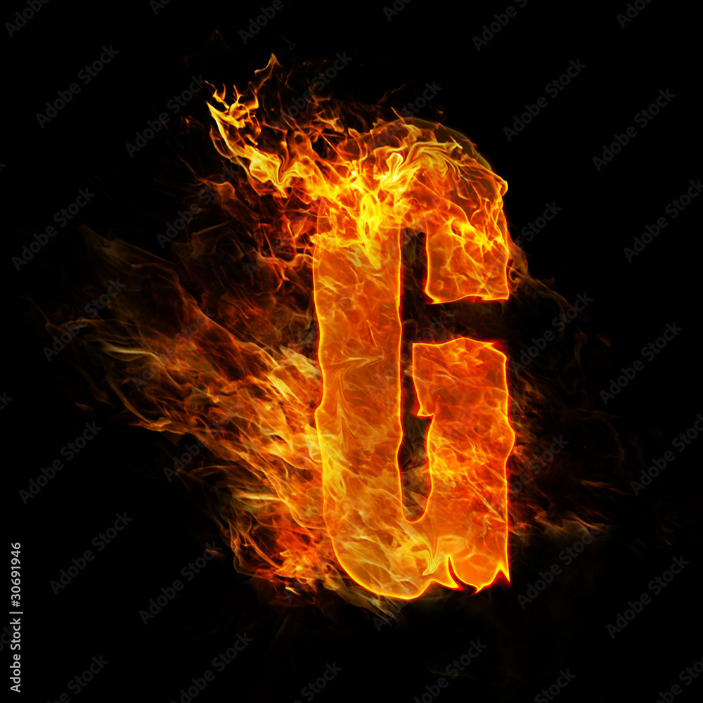 Letter G Fire