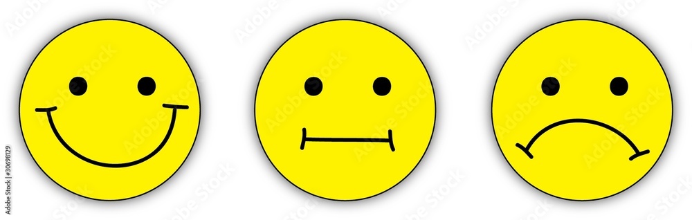 3 Smileys Stock Vector | Adobe Stock