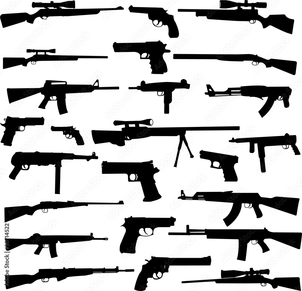 weapon collection 1 - vector Stock Vector | Adobe Stock