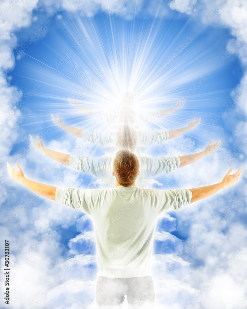 Man Ascending To Heaven