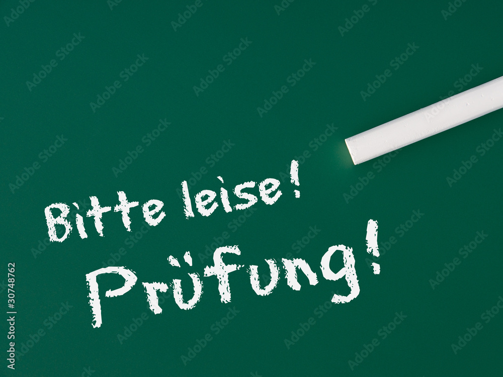 Bitte leise! Prüfung! Stock-Illustration | Adobe Stock