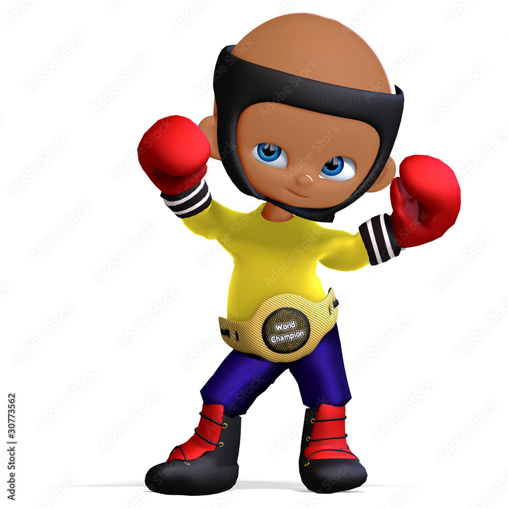 Funny Boxing Cartoon