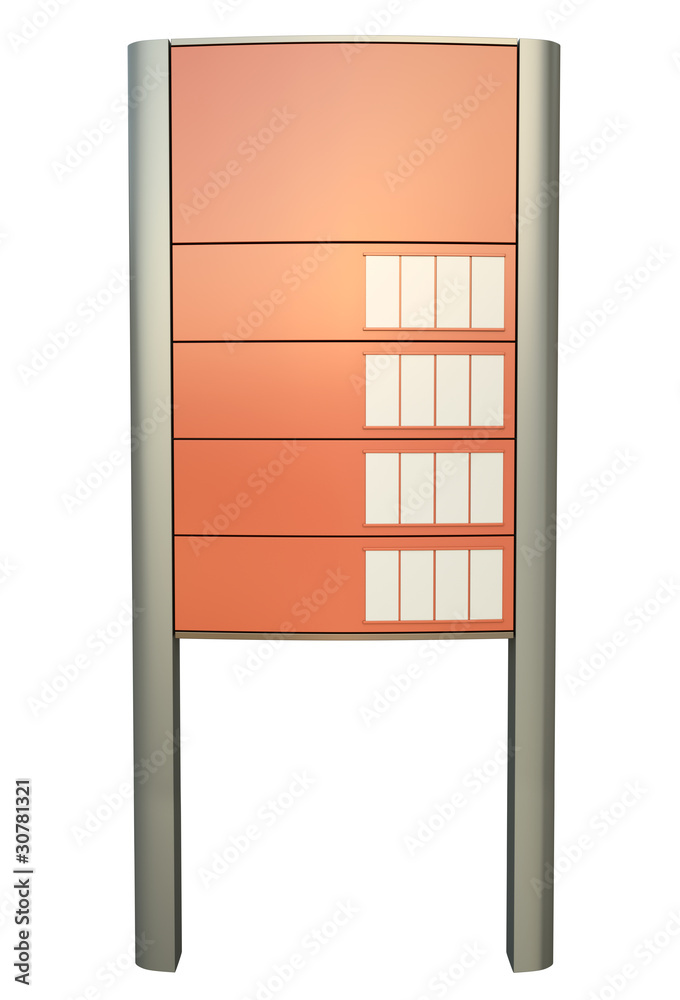Blank gas station sign Stock Illustration | Adobe Stock
