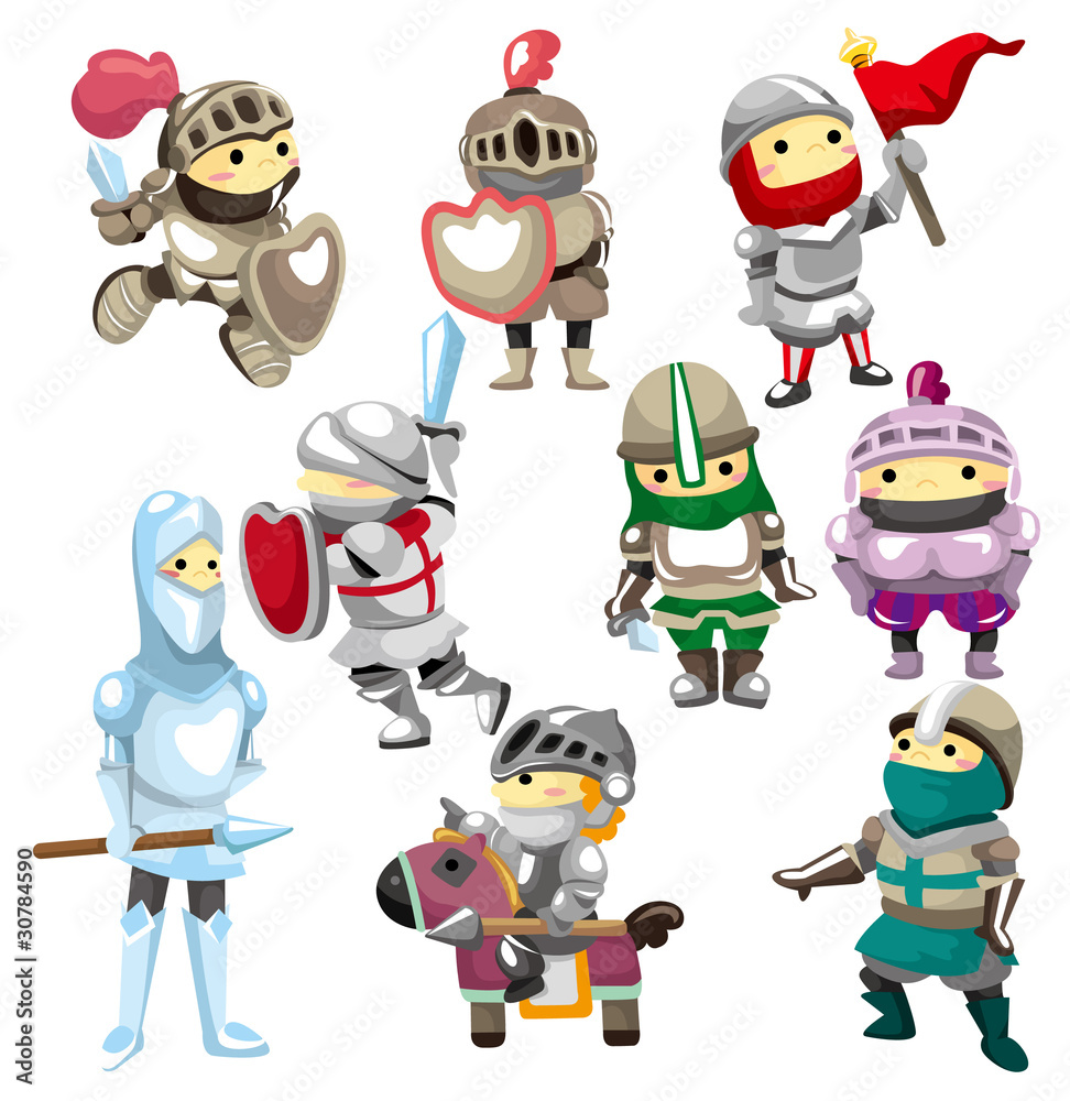 cartoon Knight icon Stock Vector | Adobe Stock