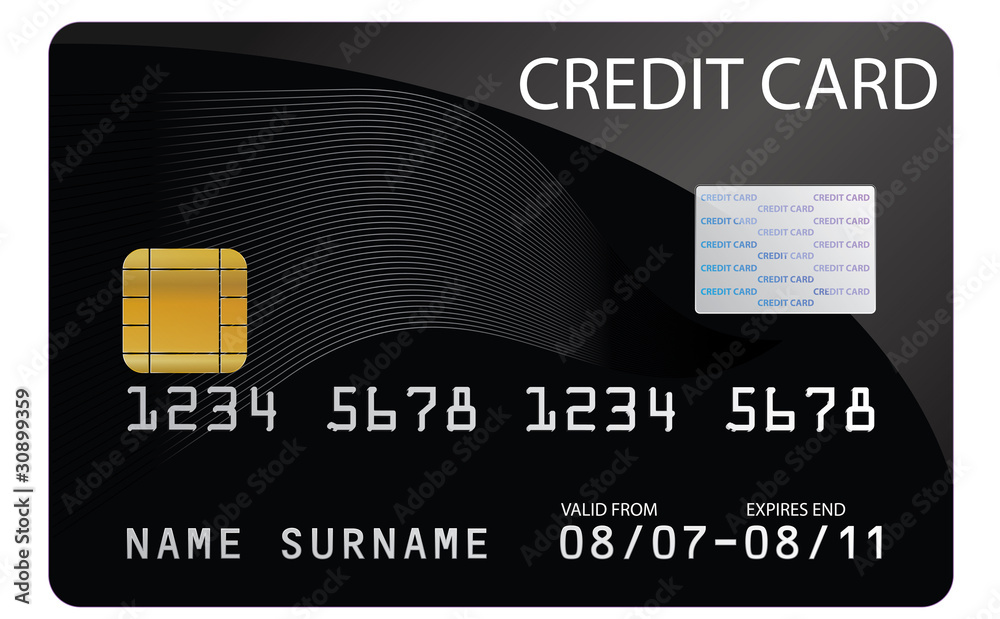 Credit Card design in Black Platinum premium Stock Vector | Adobe Stock