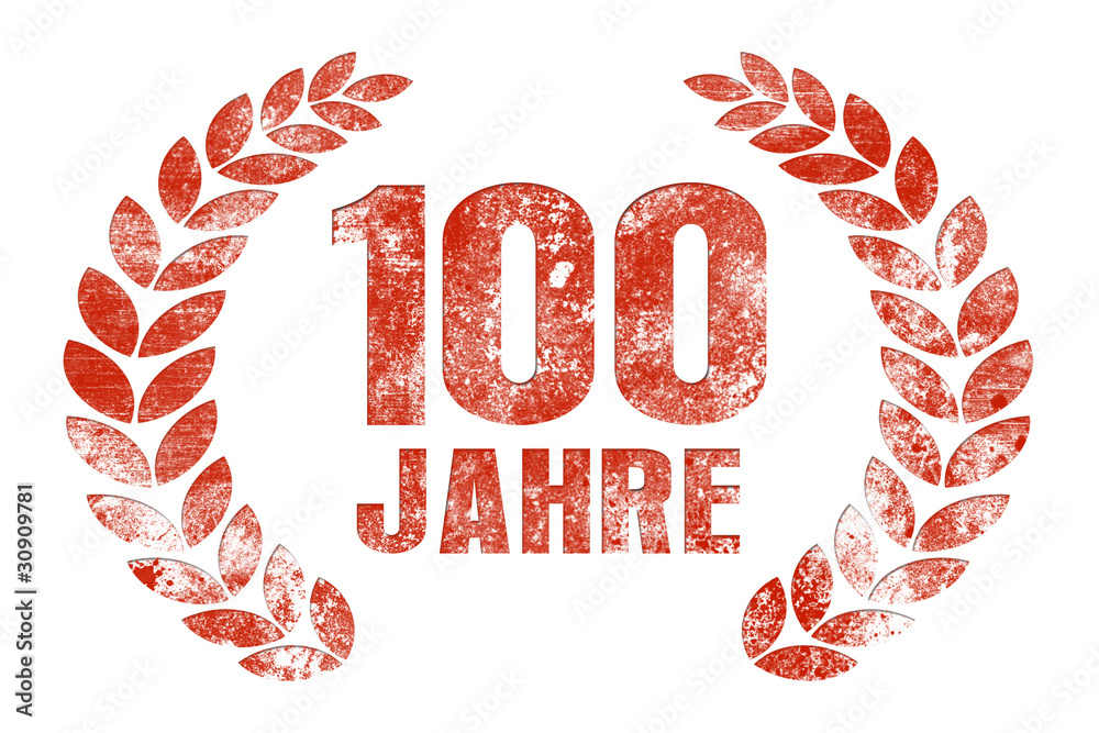 stempel 100 Jahre Jubiläum Stock-Illustration | Adobe Stock
