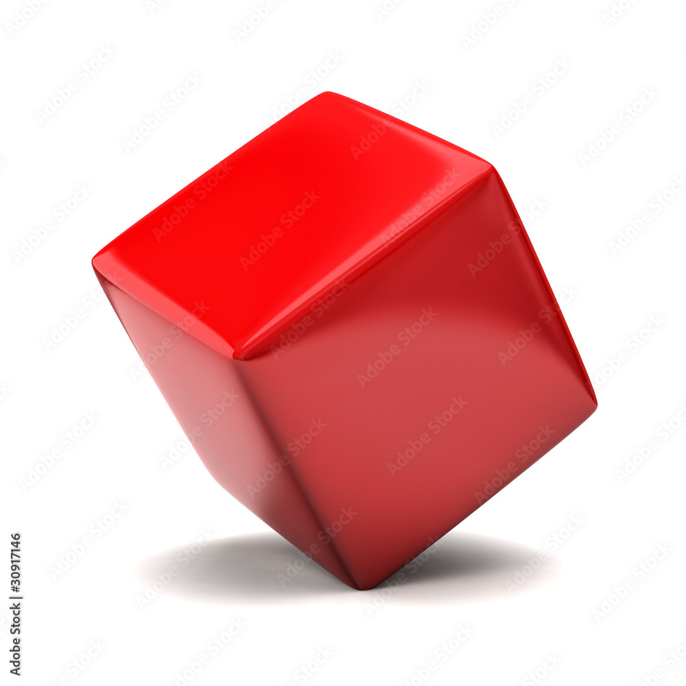 Red cube Stock Illustration | Adobe Stock