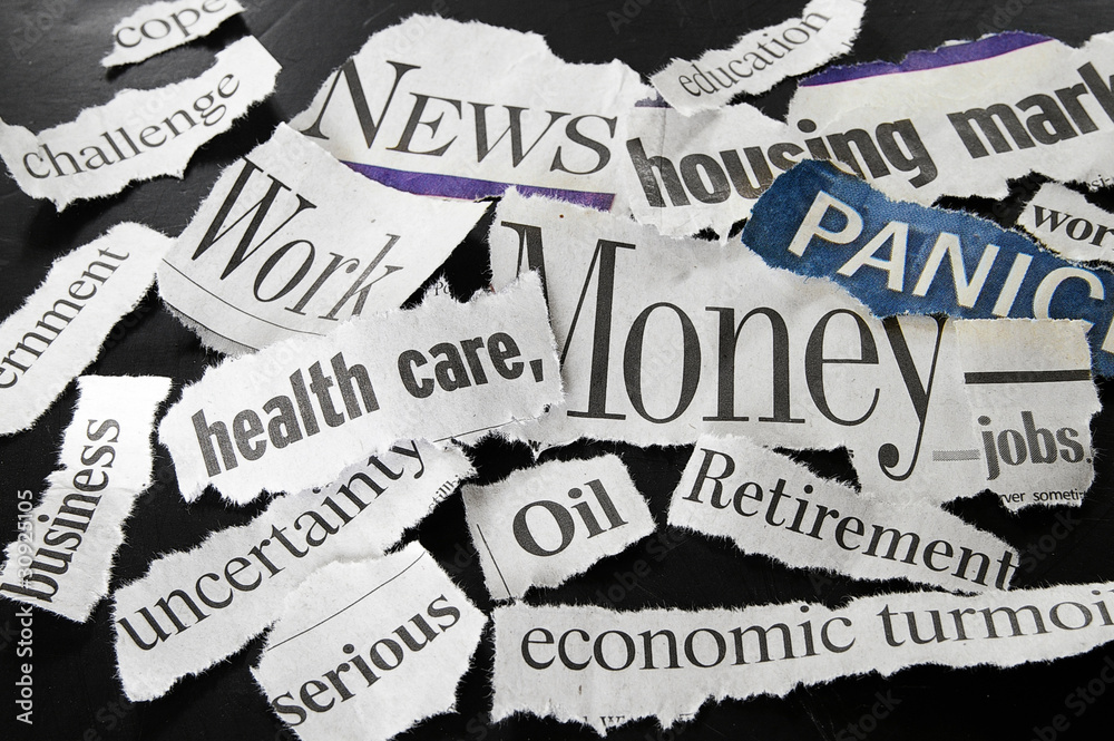 Newspaper Headline Clippings