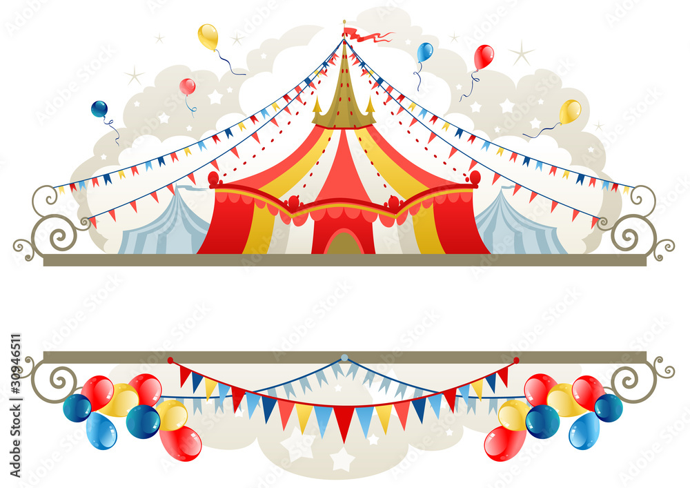 Circus tent frame Stock Vector | Adobe Stock