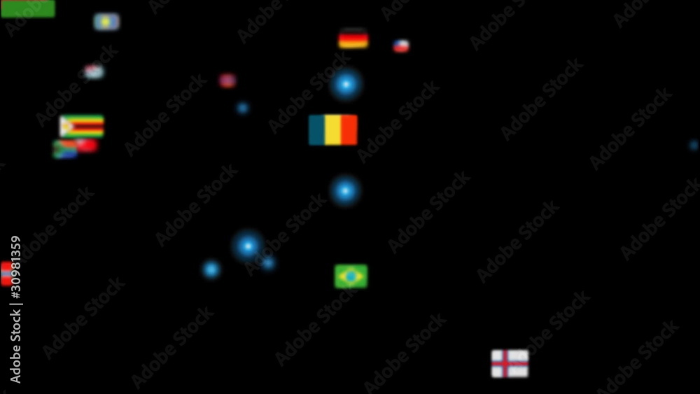 Flags of the World forming Earth Map Stock Video | Adobe Stock