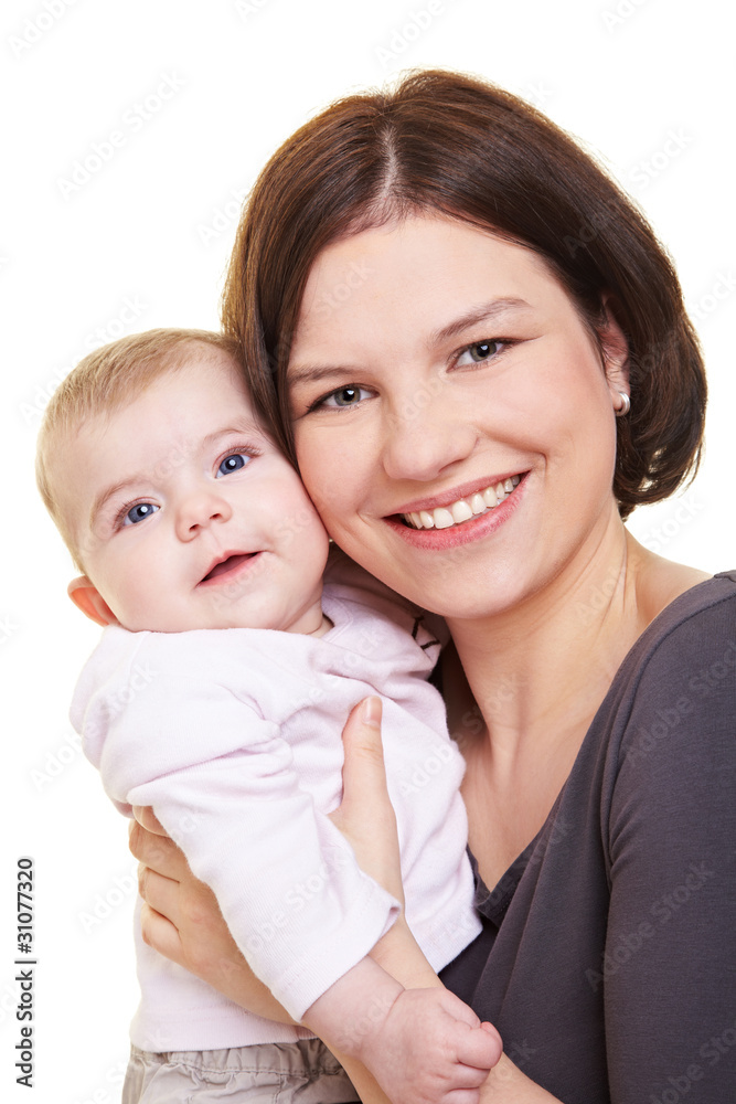 Mutter trägt Baby Stock Photo | Adobe Stock