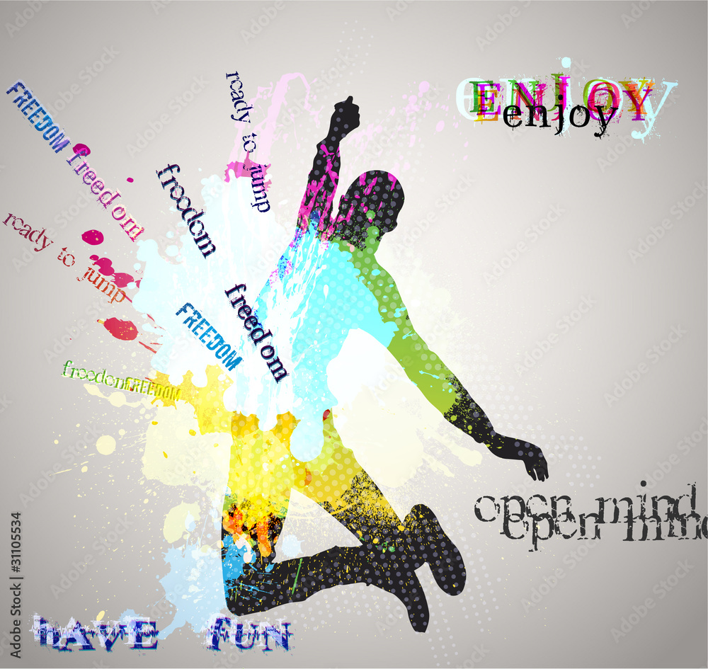 Jump Background. Stock Vector | Adobe Stock