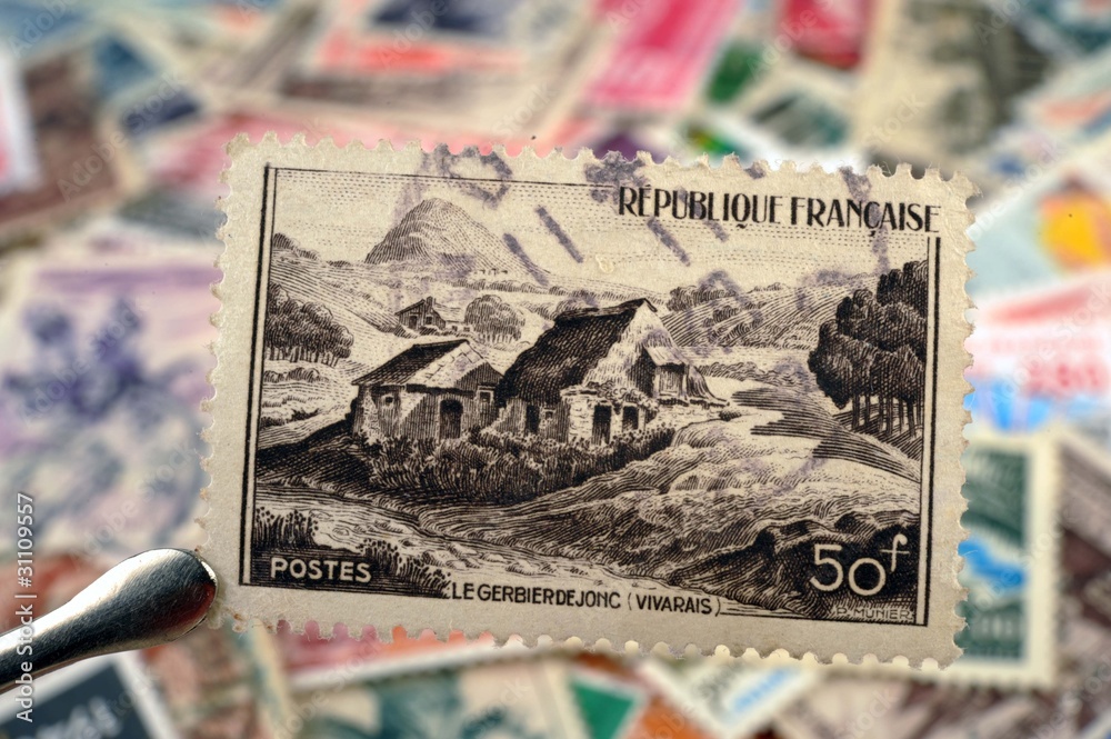 Foto de timbres - Le Gerbier de Jonc Vivarais - philatélie France do ...
