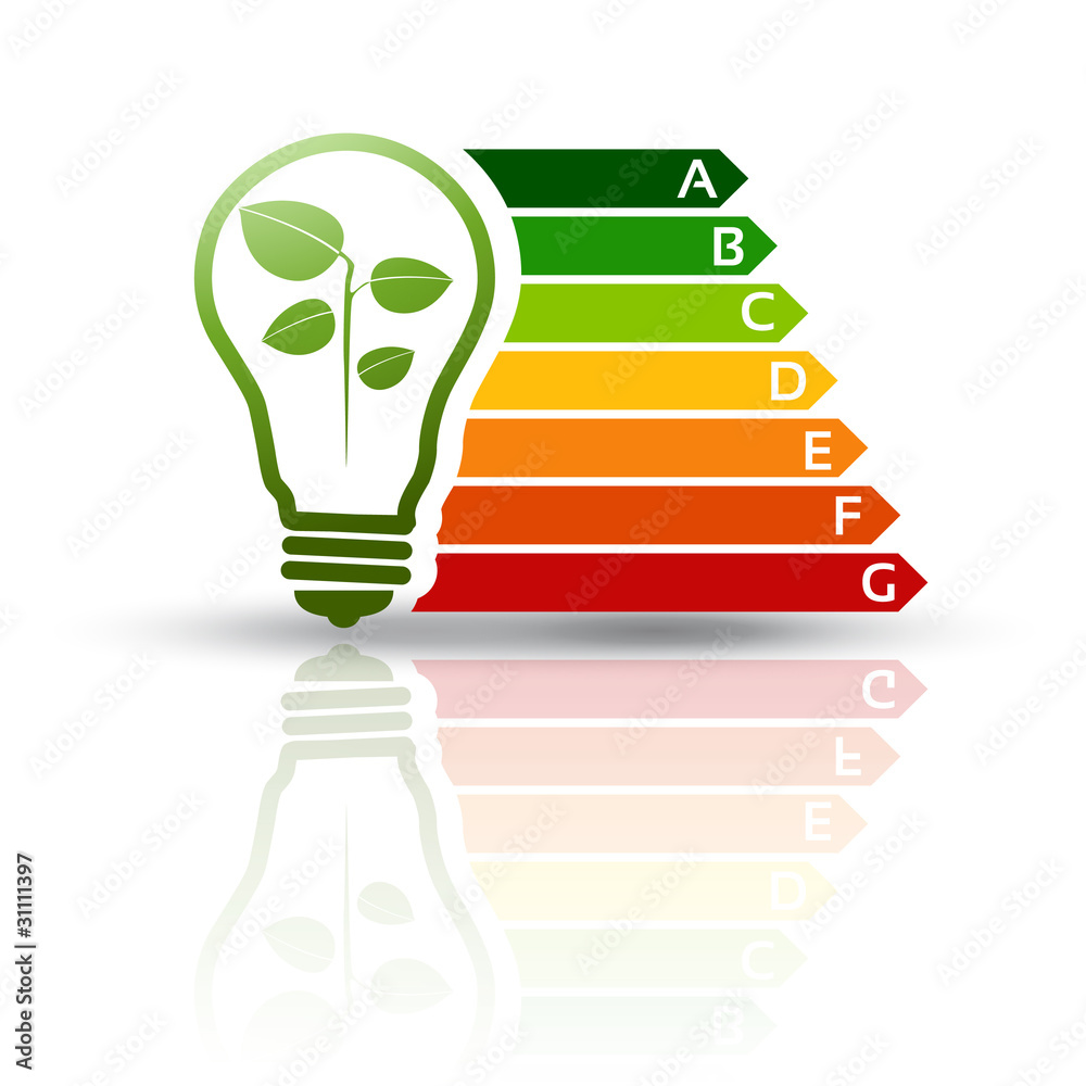 Vetor de Symbole vectoriel diagnostic performance énergétique (DPE) do ...