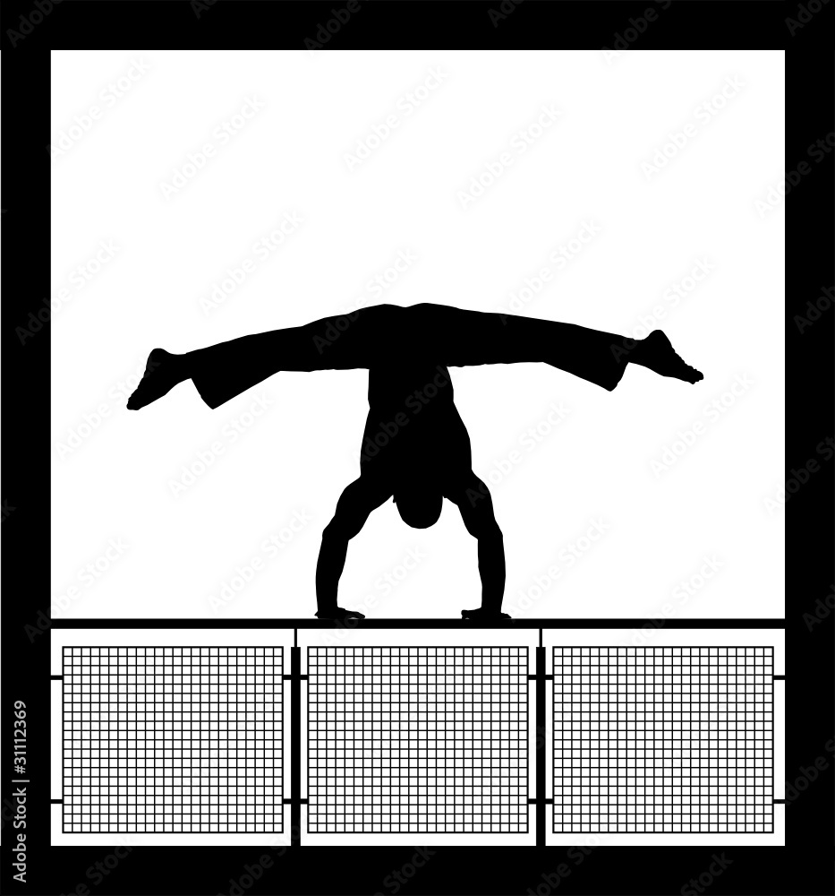 Handstand Stock Vector | Adobe Stock