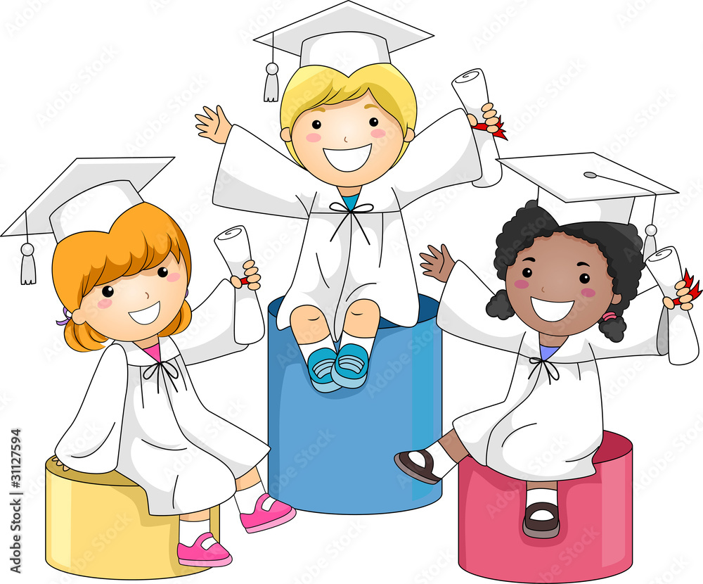 Kids Graduation Clip Art