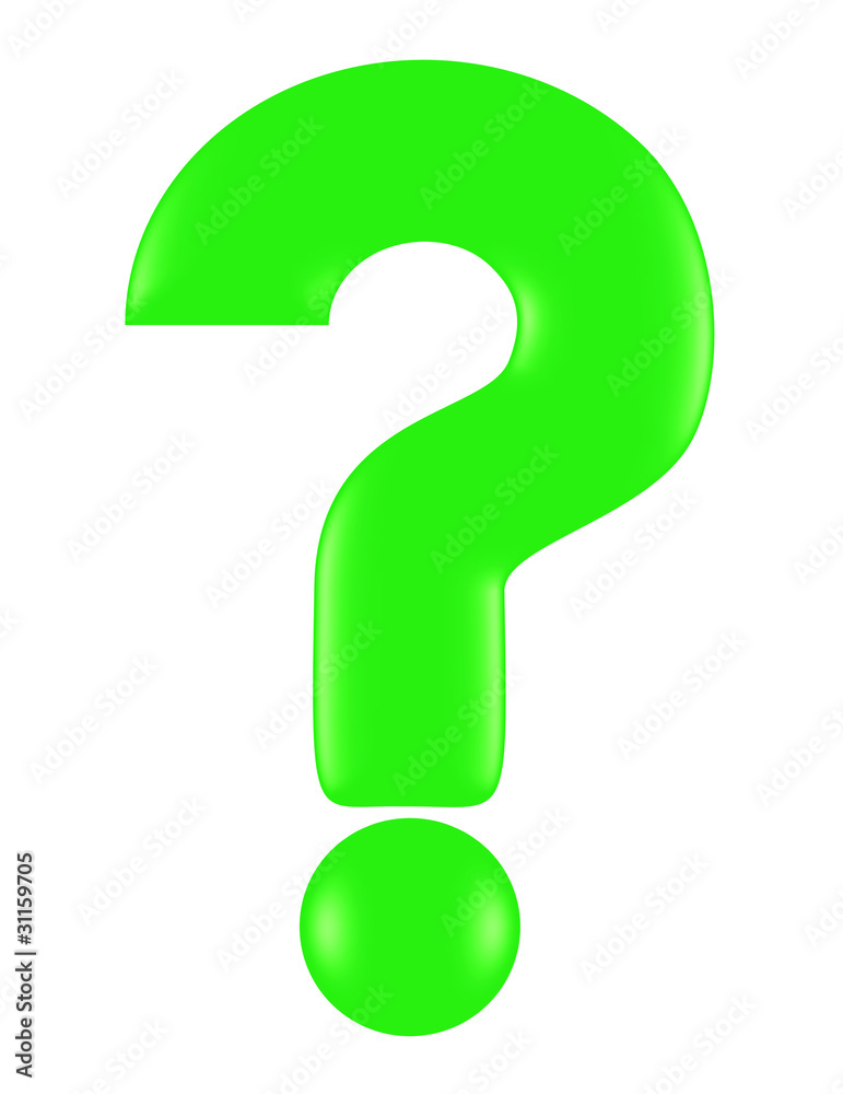 grünes Fragezeichen Stock-Illustration | Adobe Stock