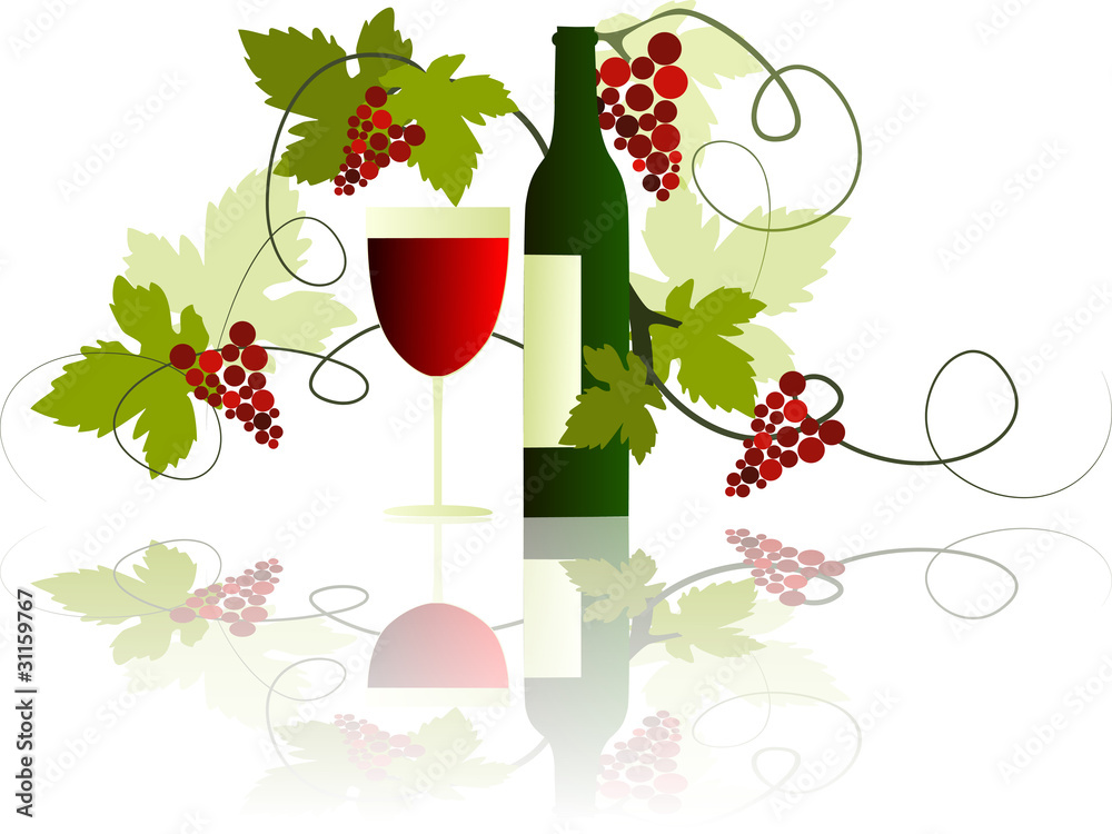 pictogramme vigne et vin Stock Vector | Adobe Stock