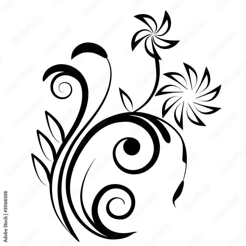 Blume Vektor Stock-Vektorgrafik | Adobe Stock