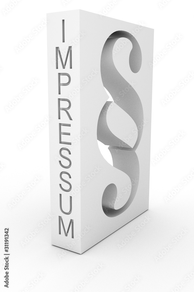 Impressum Box Engrave Stock-Illustration | Adobe Stock