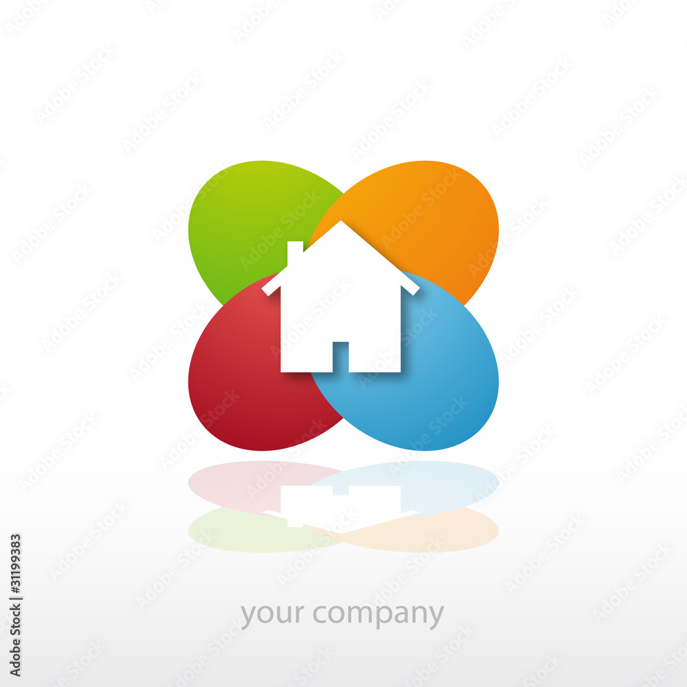 Vecteur Stock logo entreprise, logement durable, habitat | Adobe Stock