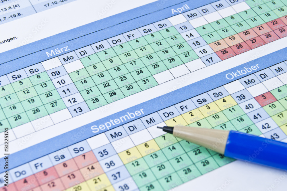 Kalender Stock-Foto | Adobe Stock