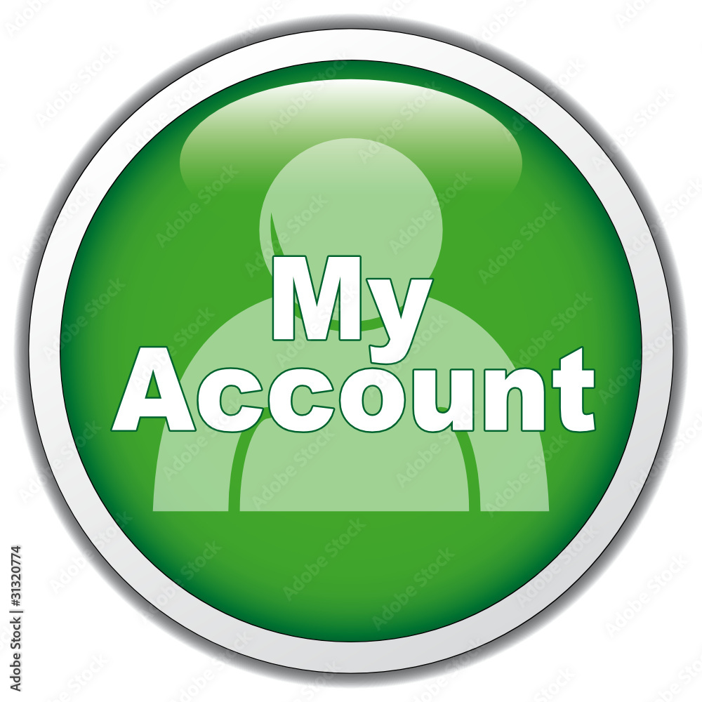 MY ACCOUNT ICON Stock Vector | Adobe Stock