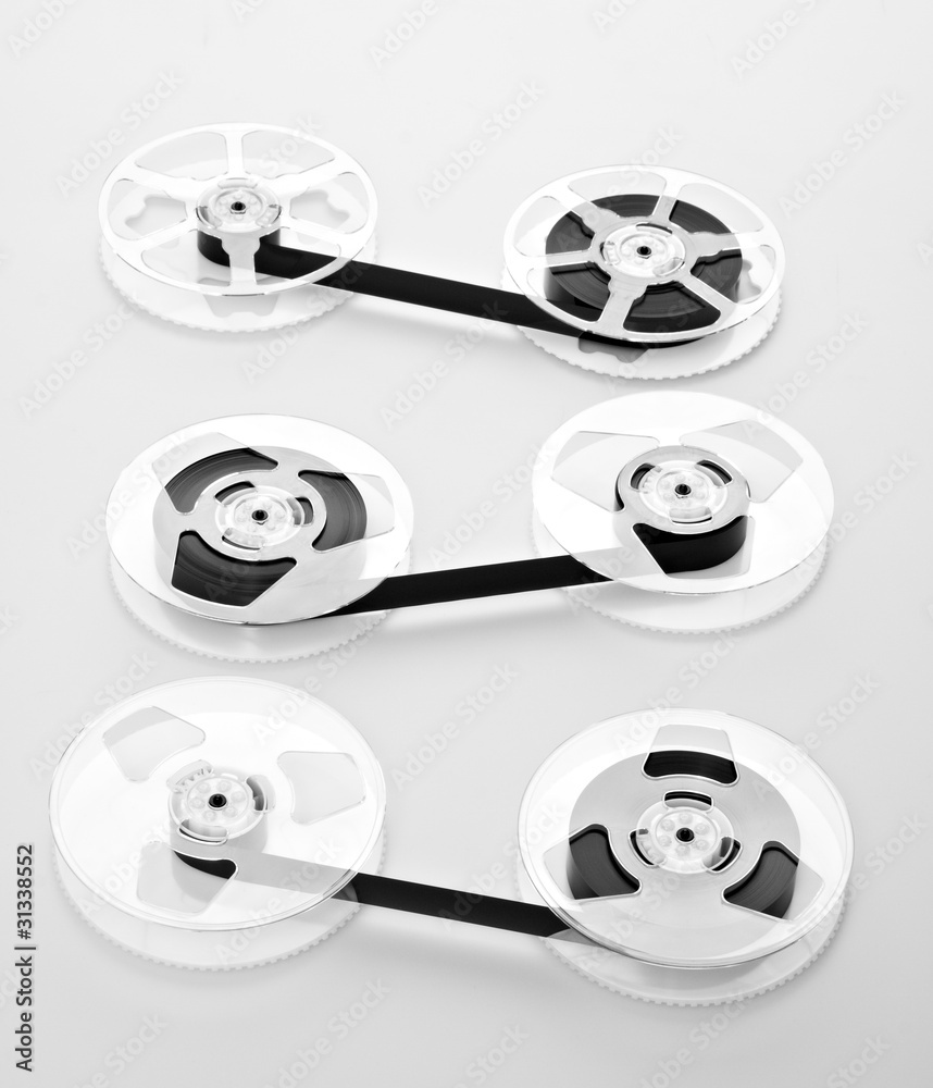 A set of video tape spools. Stock Photo | Adobe Stock