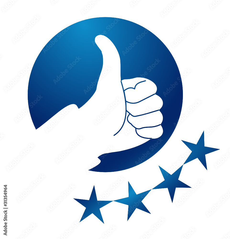 icône pouce levé Stock Vector | Adobe Stock