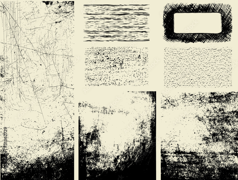 Grunge textures Stock Vector | Adobe Stock