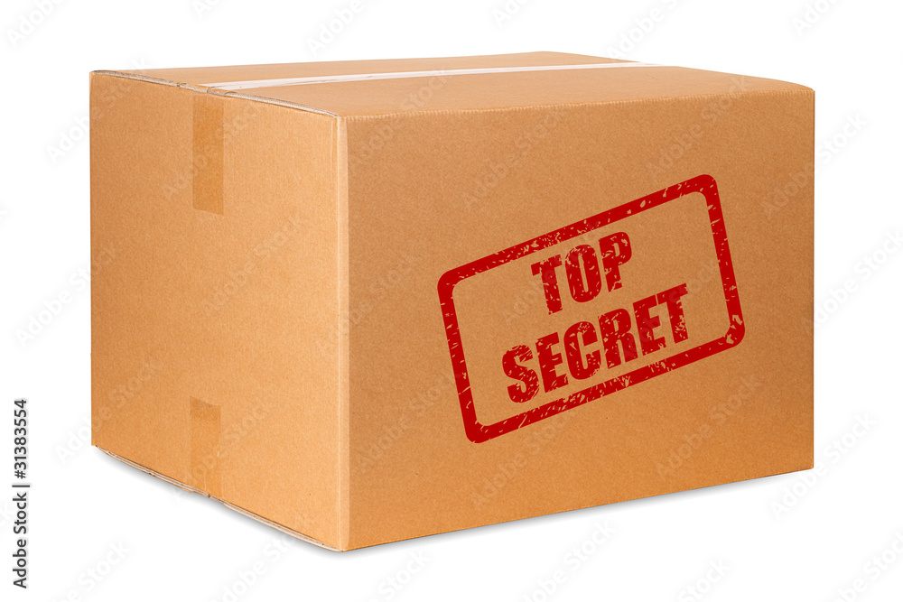 Scatola TOP SECRET Stock Photo | Adobe Stock