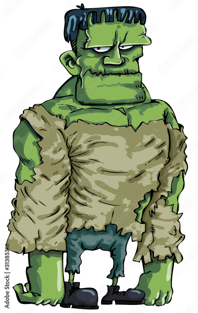 Cartoon Frankenstein monster Stock Vector | Adobe Stock