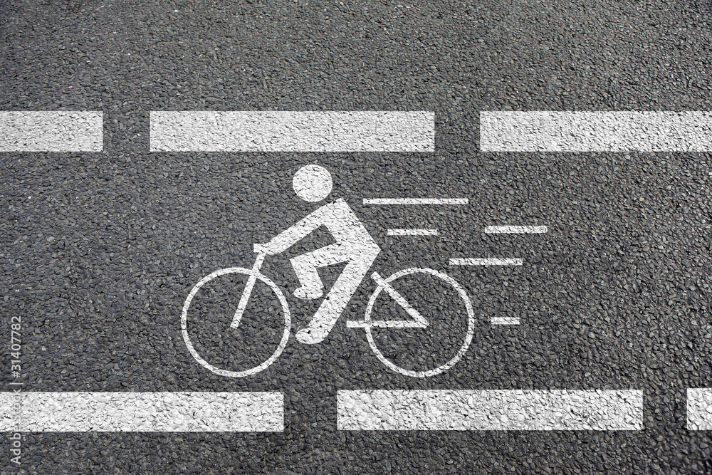 Piste Cyclable Stock Photo | Adobe Stock