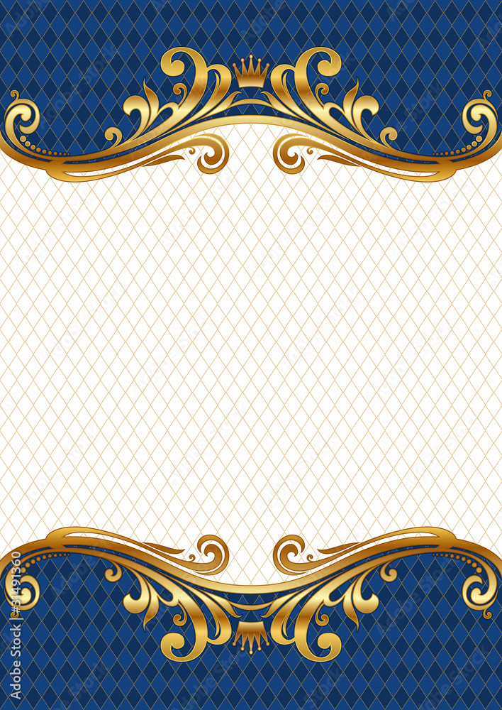 Vector ornate golden royal & luxury frame Stock Vector | Adobe Stock