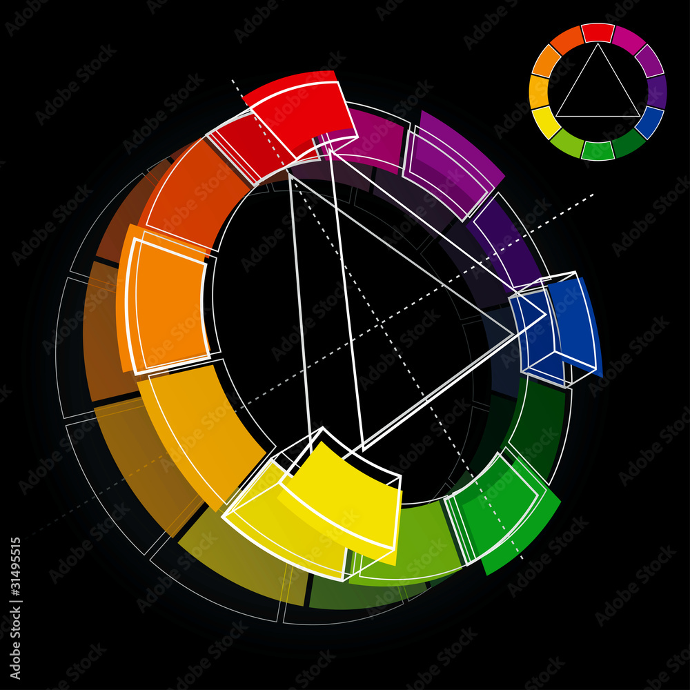 Color Wheel Stock Vector | Adobe Stock