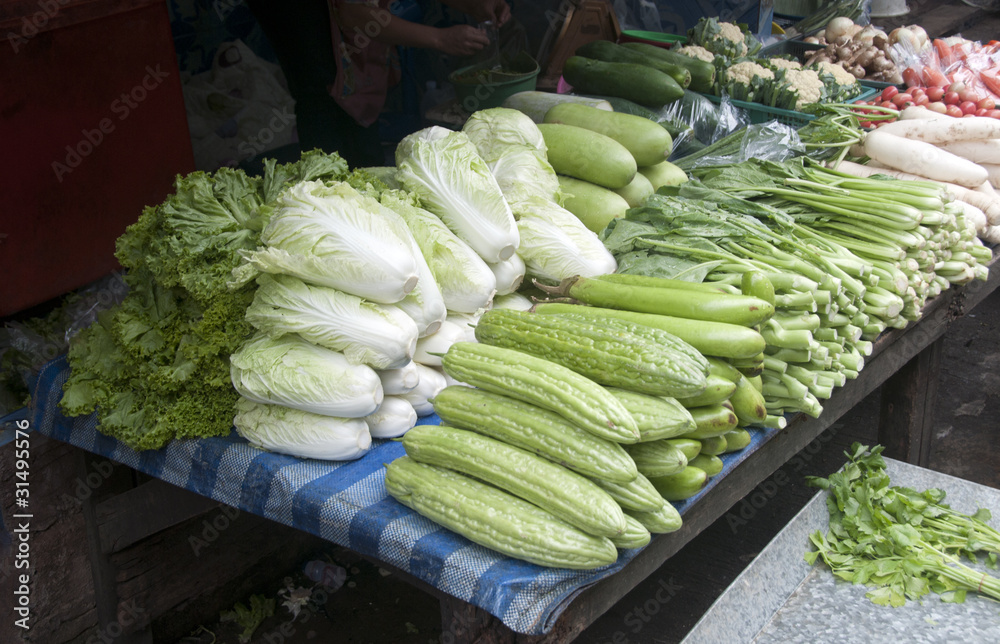 vegetables Bangkok Stock Photo | Adobe Stock