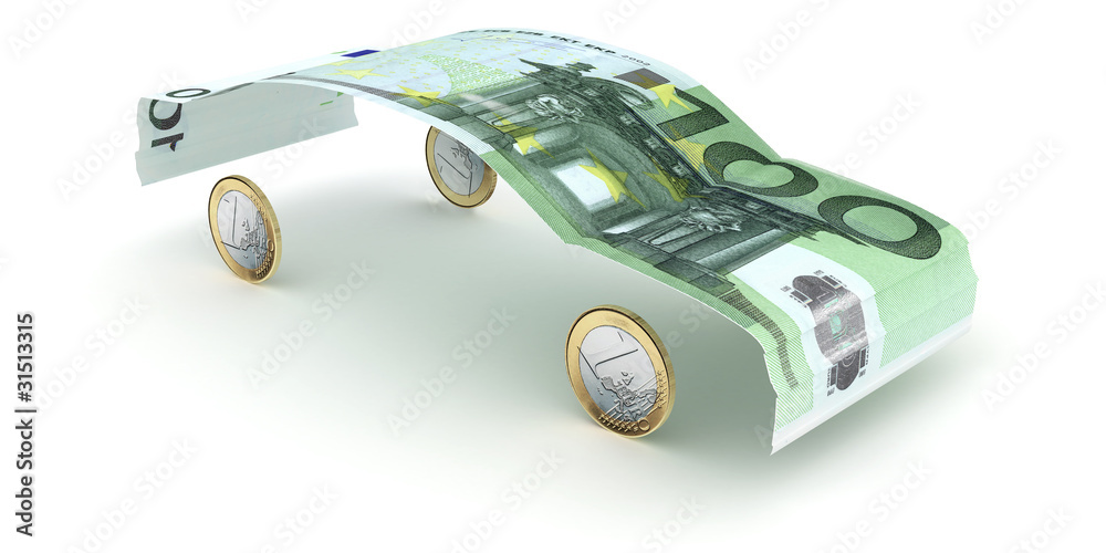 100-Euro-Car Stock-Illustration | Adobe Stock
