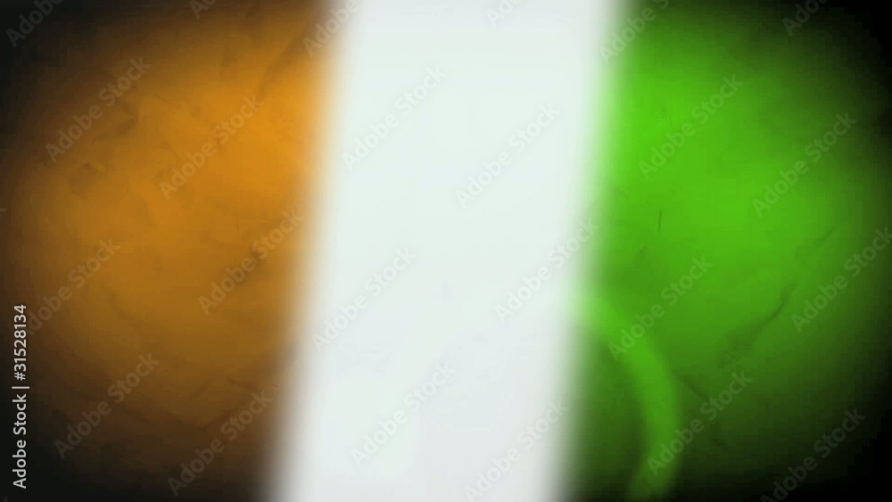 Drapeau côte d'ivoire animation Stock Video | Adobe Stock